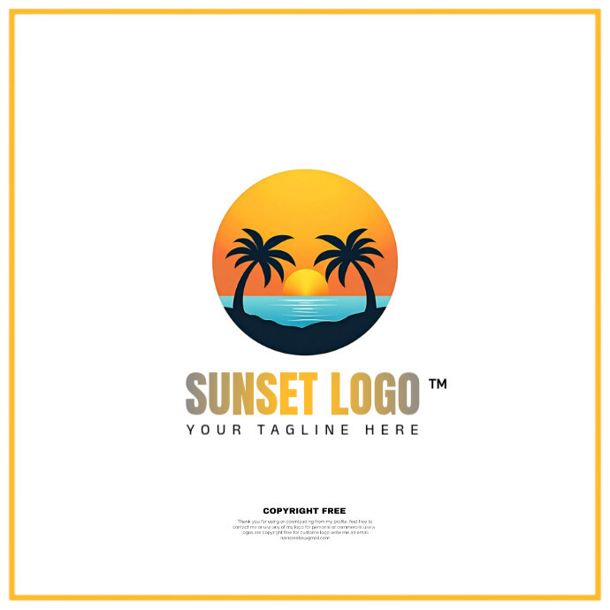 Sunset logo Template | PosterMyWall
