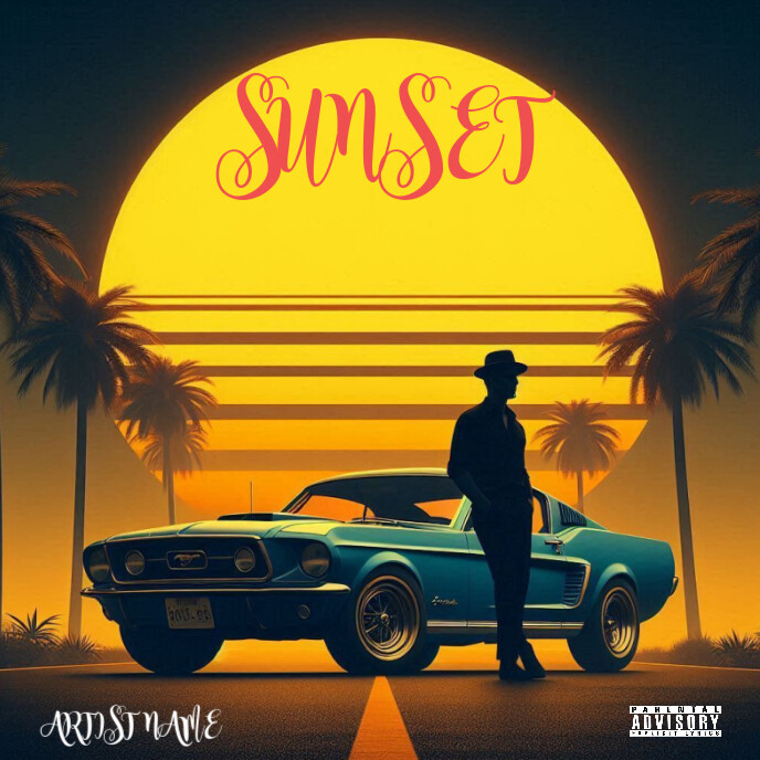 Copy of Sunset Mixtape Cover Album Cover | PosterMyWall