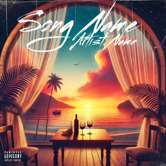 Sunset mixtape cover Template | PosterMyWall