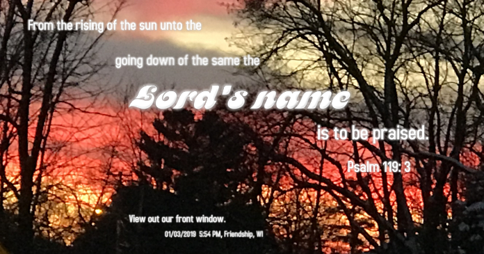 Copy of Sunset Psalm 119: 3 | PosterMyWall
