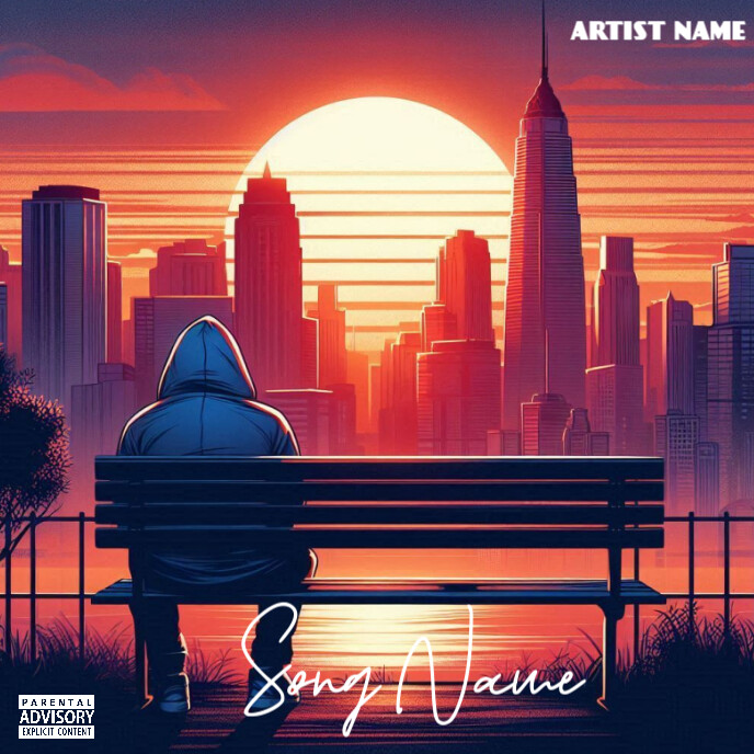 Sunset Song Mixtape Album Cover Art Album Cover Template | PosterMyWall