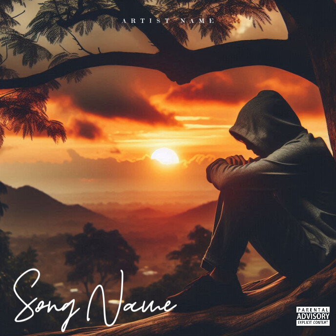 Plantilla de Sunset Song Mixtape Album Cover Art Album Cover | PosterMyWall
