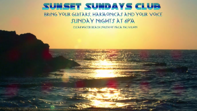 Sunset Sundays Club Template | PosterMyWall