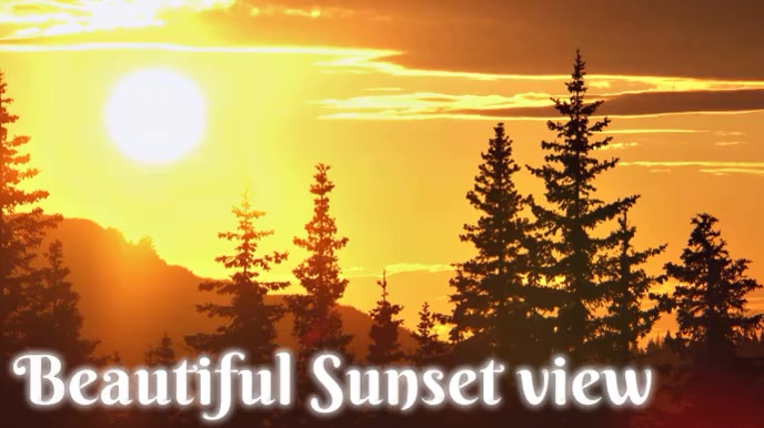 Copy of Sunset view | PosterMyWall