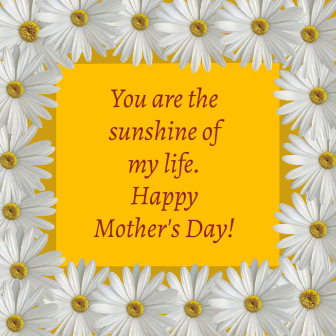 Sunshine for Mom Template | PosterMyWall