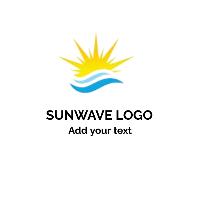 Plantilla de sunwave logo | PosterMyWall