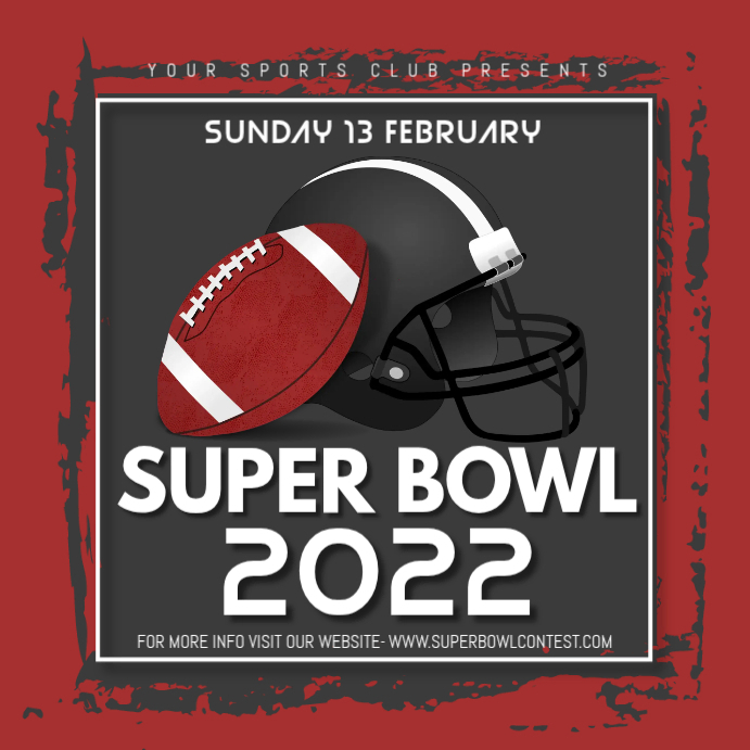 super bowl,Rugby,football, sports Template | PosterMyWall