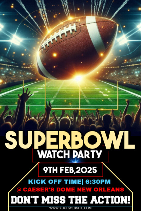 Copy of Super bowl 2025 | PosterMyWall