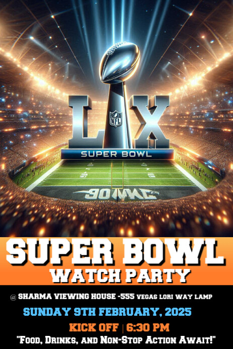 Copy of Super bowl | PosterMyWall
