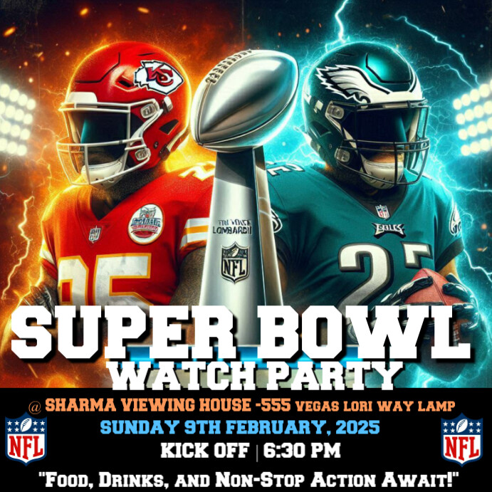 Copy of Super bowl | PosterMyWall