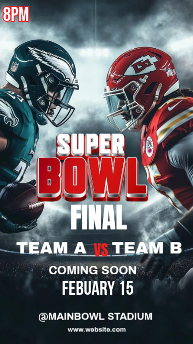 Super bowl final Template | PosterMyWall