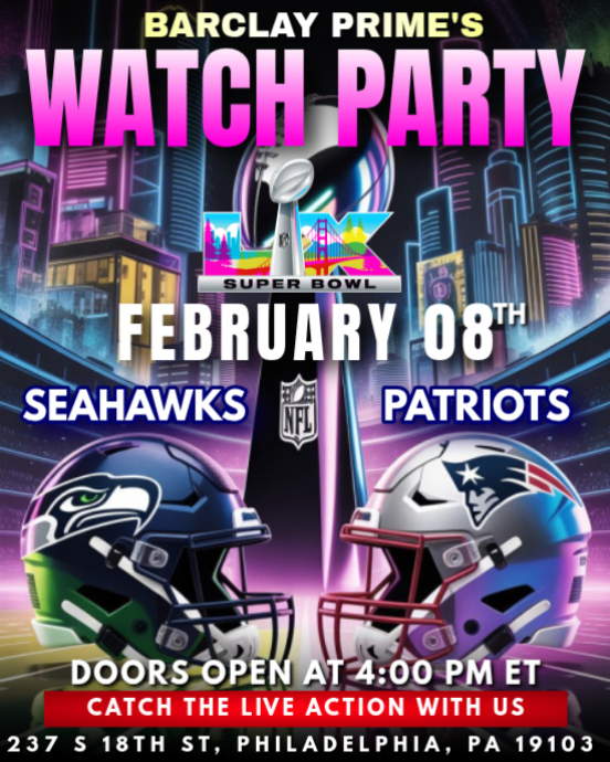 Plantilla de Super Bowl LX: Seattle Seahawks vs New England Patriots ...