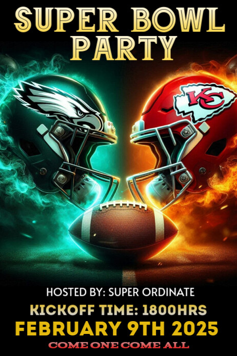 Copy of Super Bowl Party | PosterMyWall