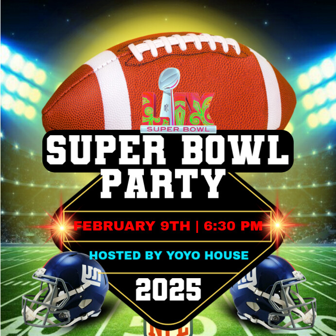 Super bowl party Template | PosterMyWall