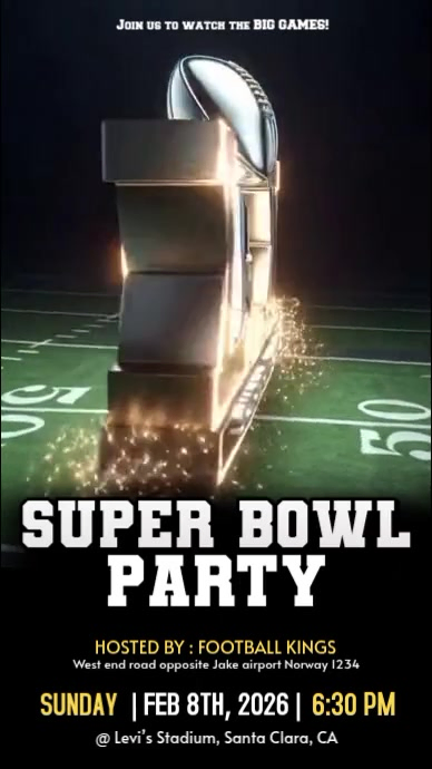 Copy of Super Bowl Party Flyer | PosterMyWall