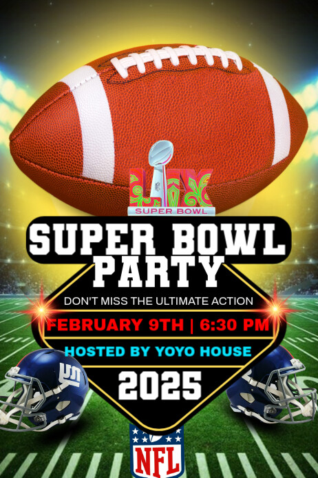 Super bowl. Template | PosterMyWall