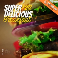 Breakfast AD Template | PosterMyWall