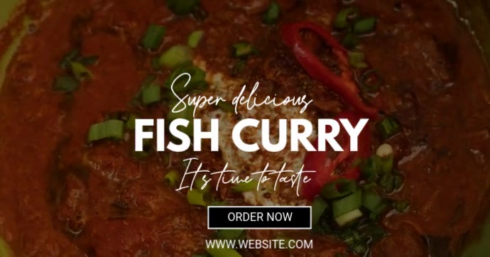 Copy of Super delicious fish curry | PosterMyWall