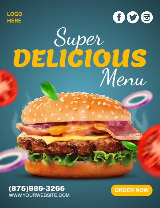 Super Delicious Menu Template | PosterMyWall