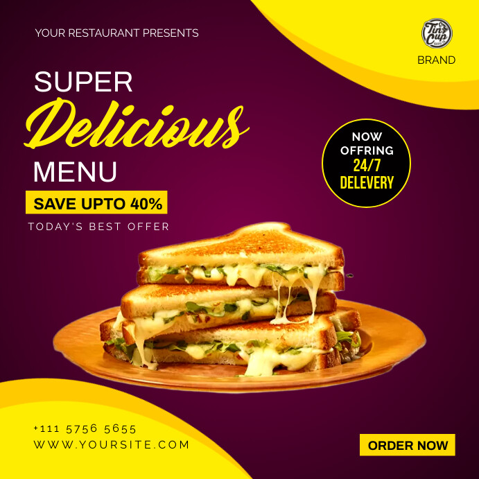 Super delicious menu Template | PosterMyWall