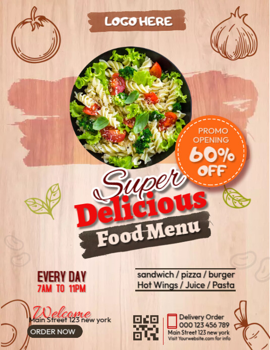 Plantilla de Super Delicious Menu Template | PosterMyWall