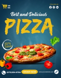 Delicious Pizza Ads Template | PosterMyWall