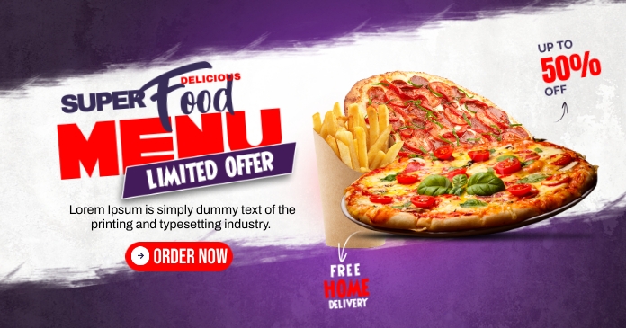 Copy of Super Food Menu Limited | PosterMyWall