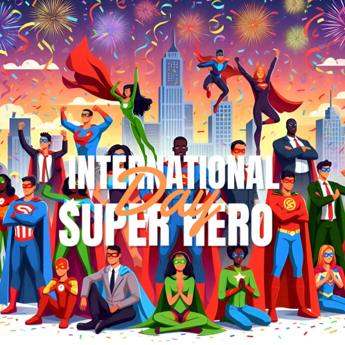 Copy of super hero day | PosterMyWall