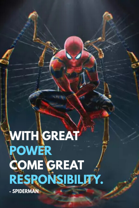 super hero quote template | PosterMyWall
