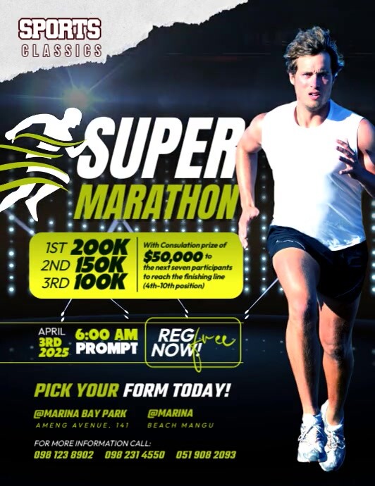 Copy of Super Marathon | PosterMyWall