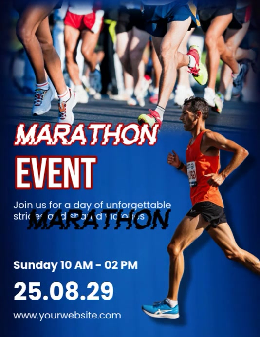 Super Marathon: Run for Big Prizes Template | PosterMyWall