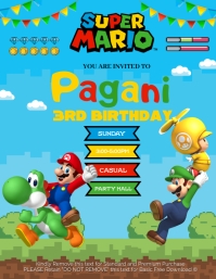 Super Mario Template | PosterMyWall