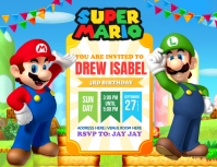 Super Mario Template | PosterMyWall