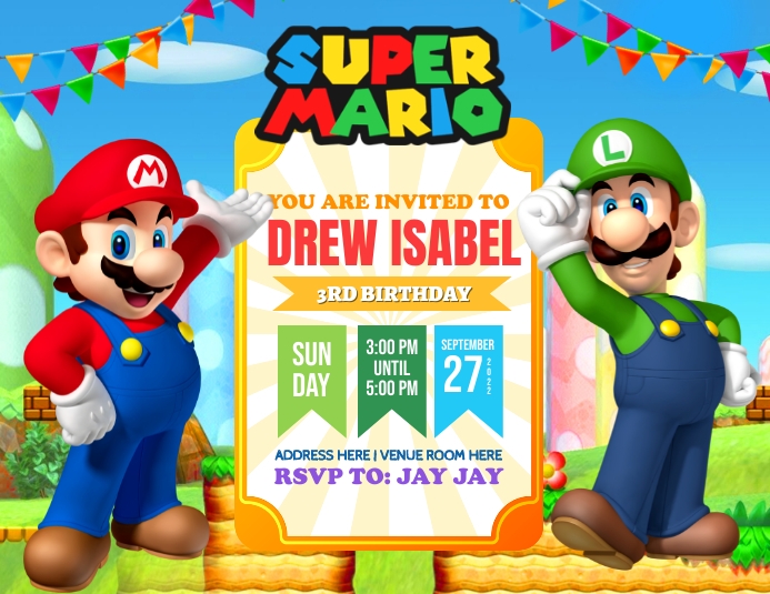 Copy of Super Mario | PosterMyWall