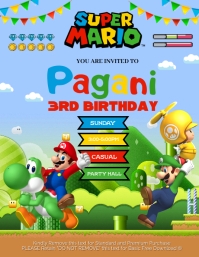 Super Mario Template | PosterMyWall
