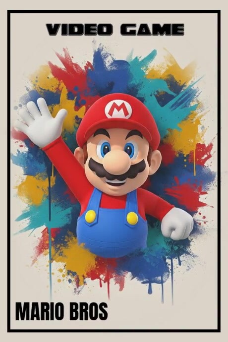 Modèle Super Mario Poster | PosterMyWall