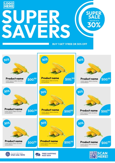 Super Market Sale Template | PosterMyWall