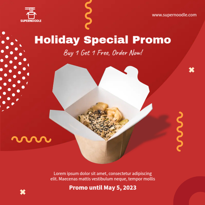 Super Noodle Template | PosterMyWall