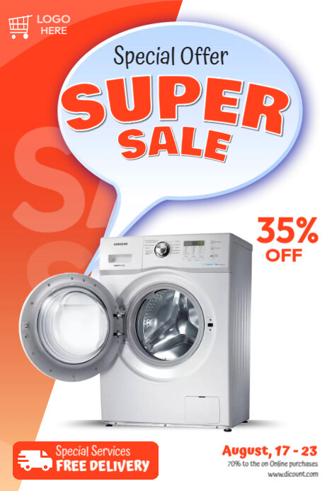 Super Sale Appliances Template | PosterMyWall