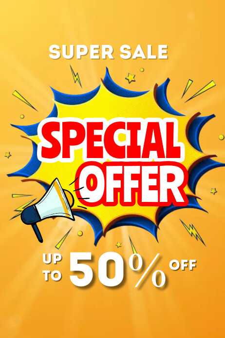 SUPER SALE Template | PosterMyWall