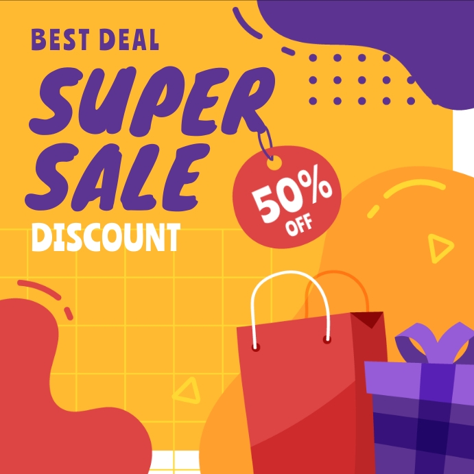 Super Sale Instagram Post Template | PosterMyWall