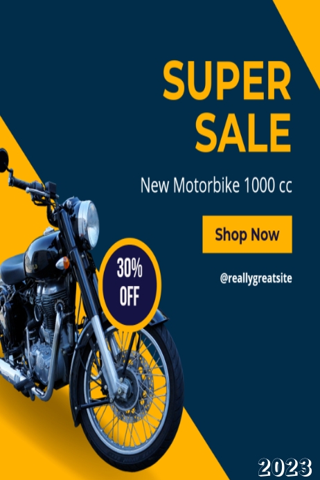 Super Sale Motorbike Poster Template | PosterMyWall