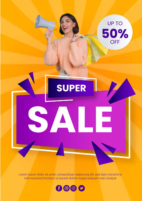 Super Sale Poster Template | PosterMyWall
