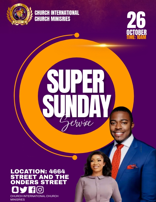 Copy of super sunday | PosterMyWall