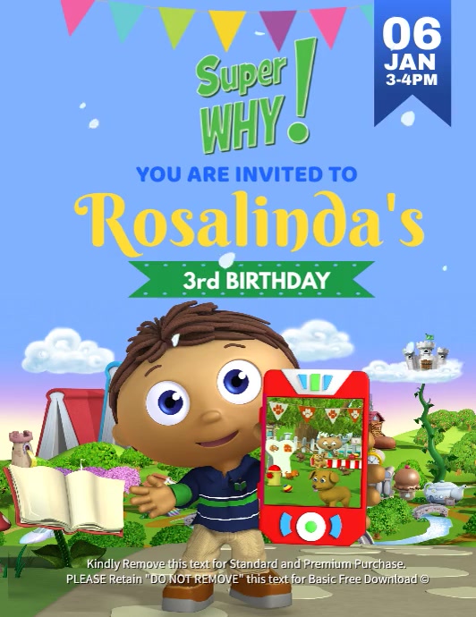 Copy of Super Why! | PosterMyWall