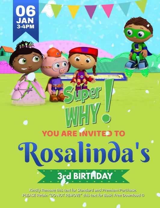 Copy of Super Why! | PosterMyWall