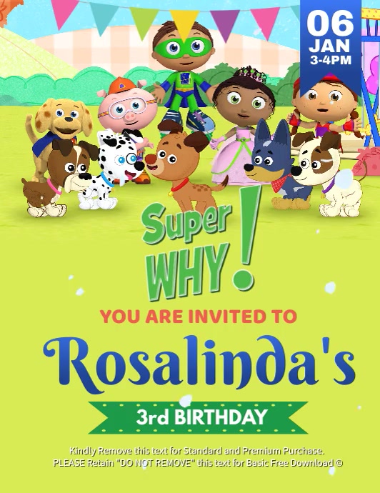 Copy of Super Why! | PosterMyWall