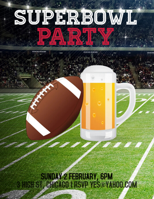 superbowl party (1) Template | PosterMyWall