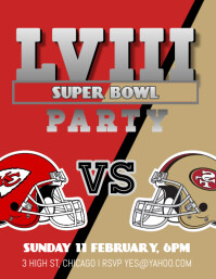 *Superbowl party Template | PosterMyWall