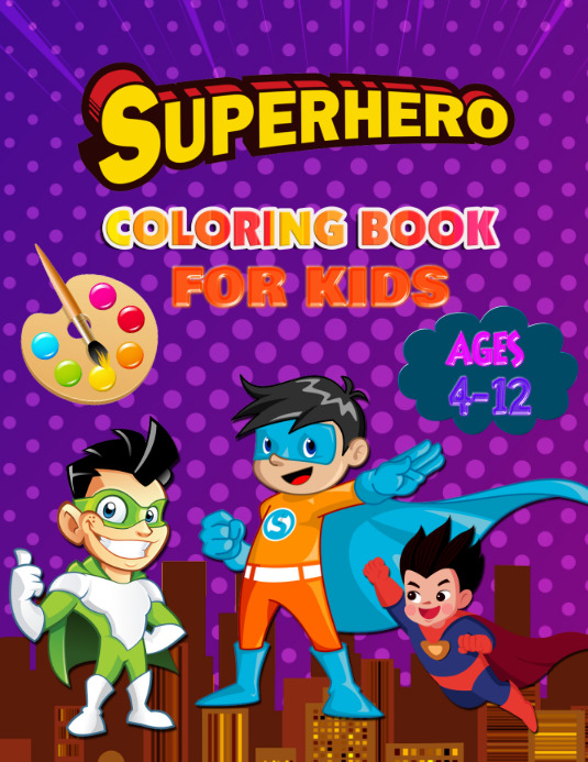 Copy of SUPERHERO COVER BOOK | PosterMyWall